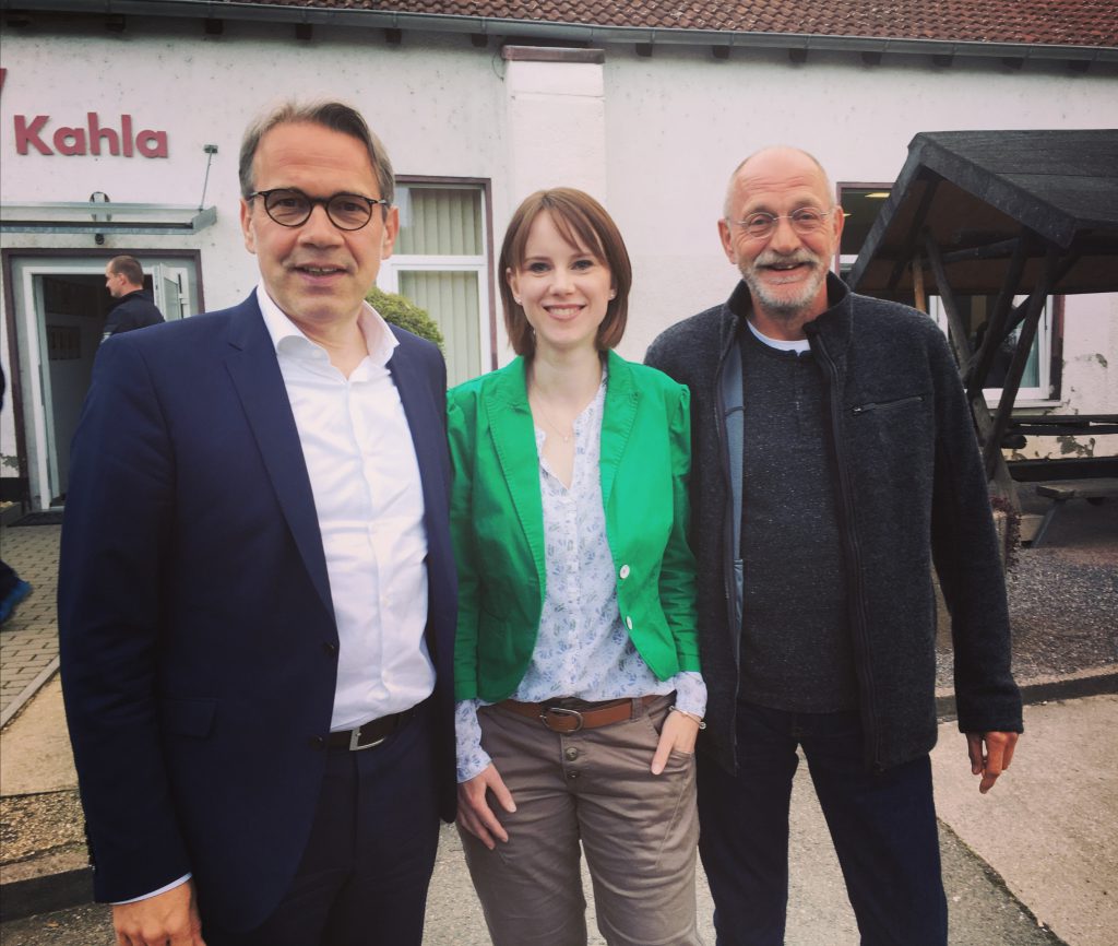 „Blaulichtgespräch“ mit Georg Maier in Kahla – Irene Schmidt